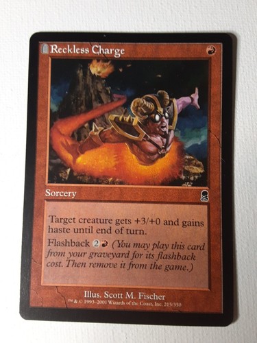MTG Magic the Gathering: Reckless Charge | Odyssey | 215/350 | eBay