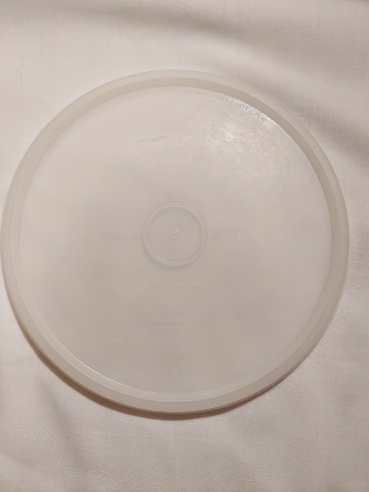 TUPPERWARE Clear Round 6" Replacement Lid 227-1 Tupper Seal Millionaire ...