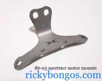 Custom Top Motor Mount w/ Coil Mount Relocation for 86-03 Harley ...