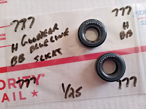 Two (2) Goodyear Slick Tires for model car/pickup 1/24/25 scale Package ...
