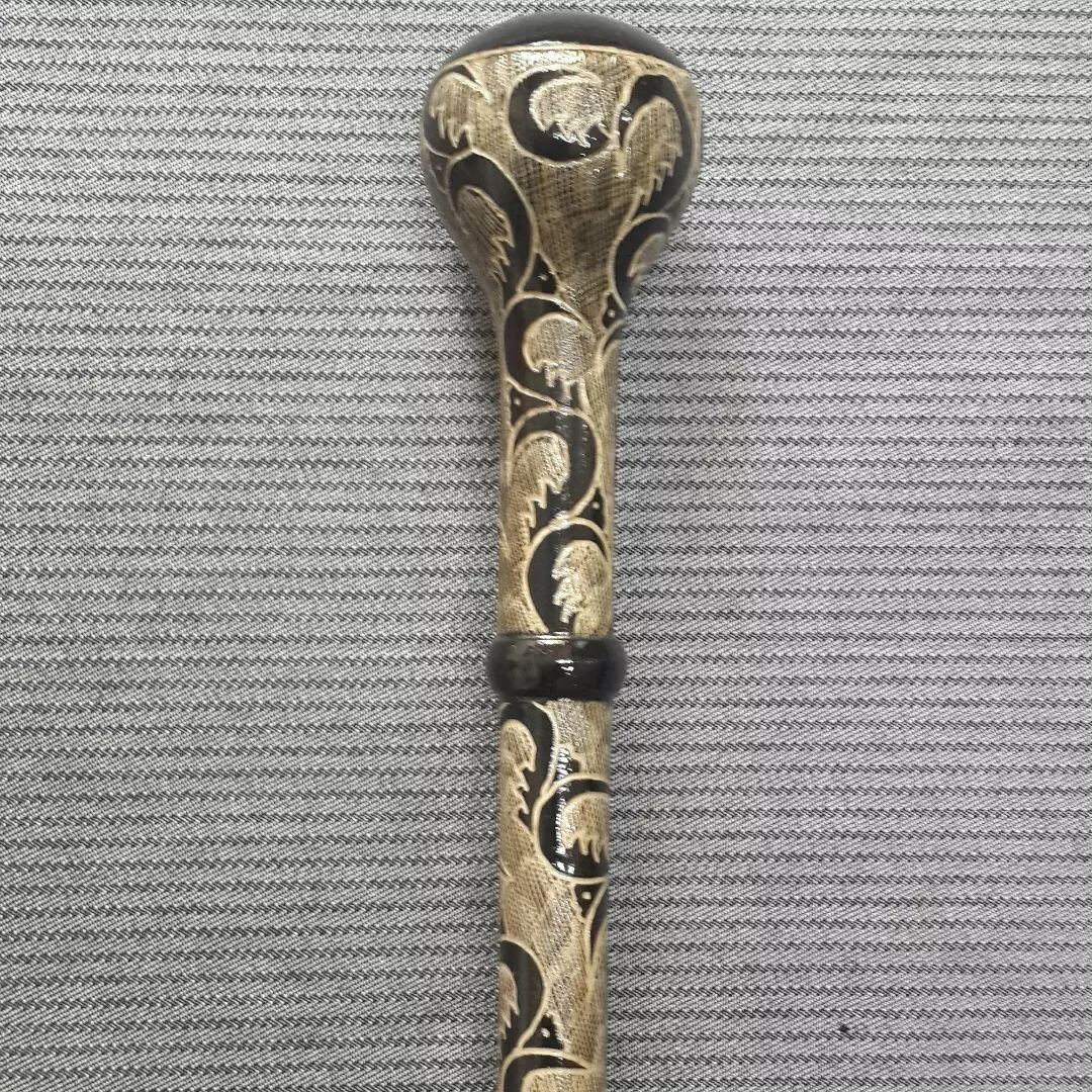 Handcarved Spiral Wooden Walking Cane, Fancy Walking Stick, Handmade Stick | eBay