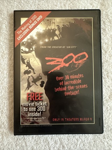 The Making of 300 Exclusive Limited Edition Bonus DVD Zack Snyder Frank ...