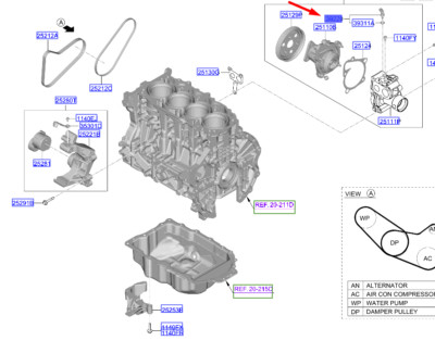 Hyundai Tucson NX4 Wassertemperatursensor 392202S000, Originalteil ...