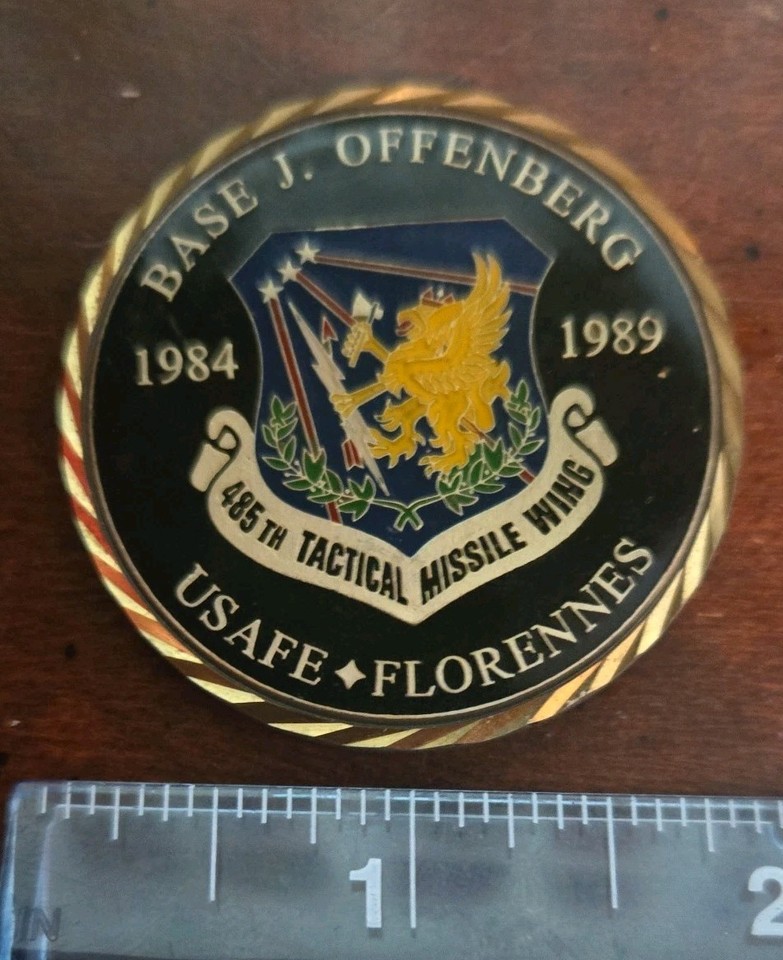 Rare 485th Tactical Missile Wing Challenge Coin Base J. Offenberg ...