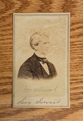 William H. Seward Lincoln's State Secretary Civil War CDV New Orleans ...