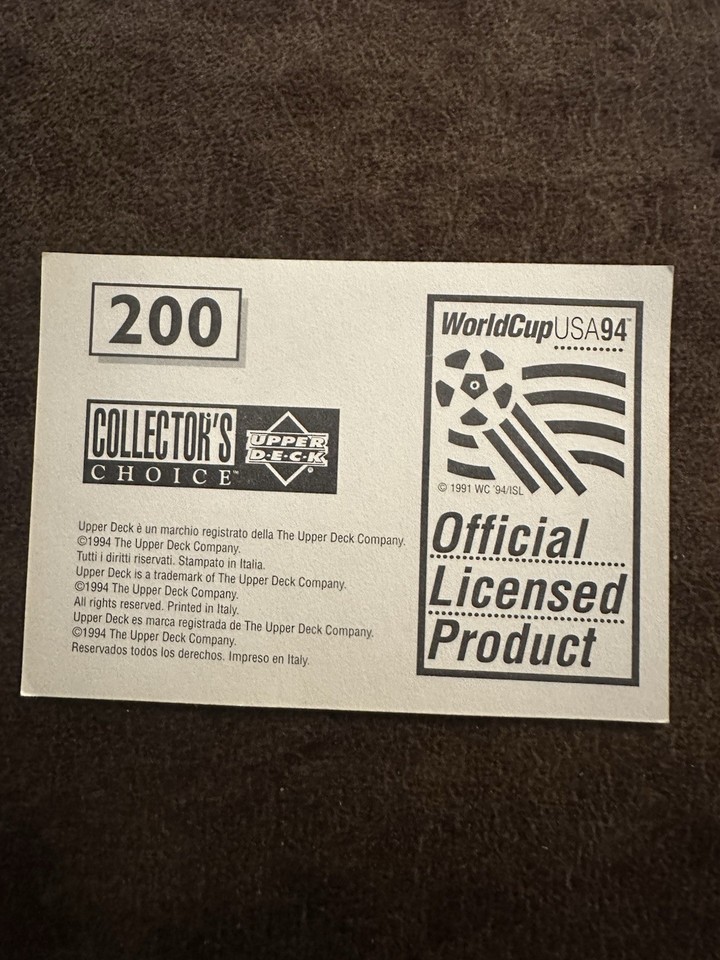 Paolo Maldini 1994 Upper Deck Sticker - Italy , World Cup 1994 | eBay