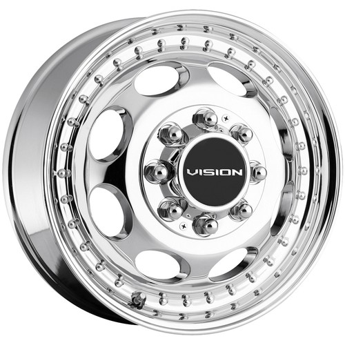 (Set of 4) 16" Inch Vision 181Z Hauler Dually 8x6.5" Chrome Wheels Rims ...