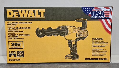 DeWALT 20V 10-Oz Cordless Variable Speed Adhesive Caulk Gun - Bare Tool ...