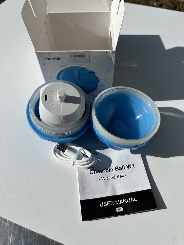 Cheerble Wicked Ball W1 Cyclone Blue Rechargeable Interactive Ball For ...