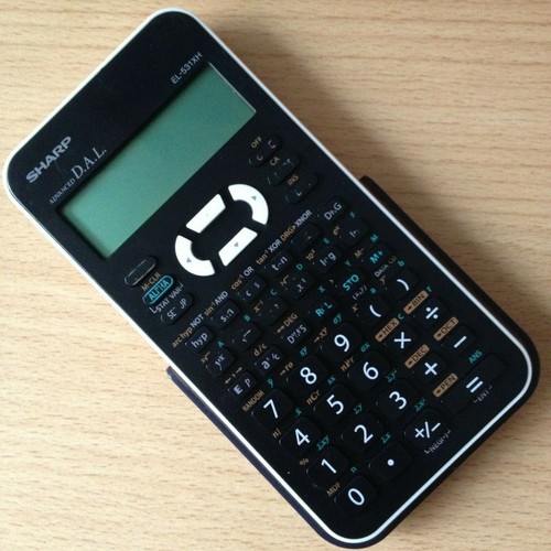 SHARP EL-531XH Electronic Scientific Calculator Advance D.A.L Black w ...