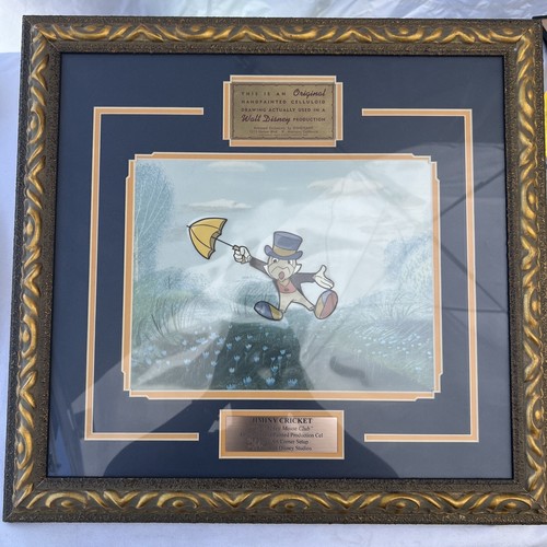 Disney Pinocchio-Jiminy Cricket Original Production Cel-1950's Art | eBay
