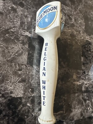 Belgian White Blue Moon Draft Beer Tap Handle Tapper Mancave Bar Pub 11 ...