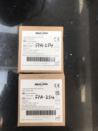 Apollo AlarmSense Manual Call Point 55400-894APO X 2 | eBay