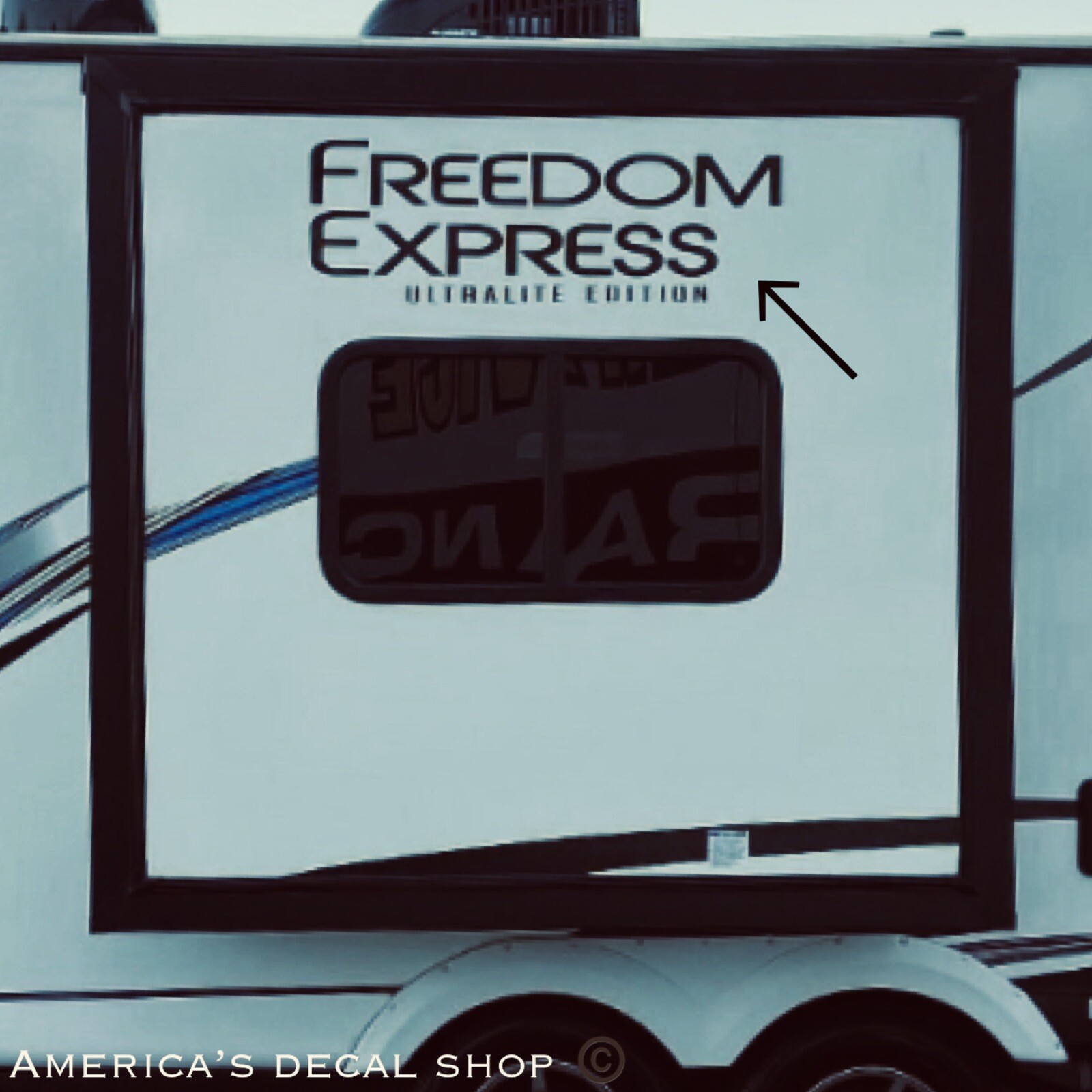 Freedom Express Ultra Lite Edition Camper RV Trailer Decals (Set Of 2 ...