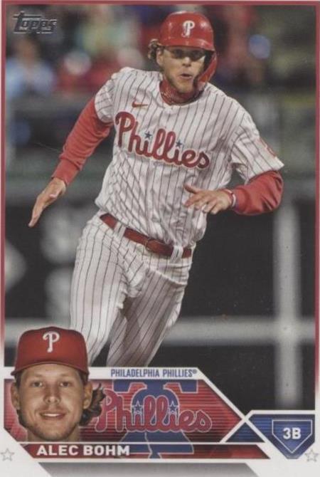 2023 Topps Series 1 - Alec Bohm #128 Advanced Stats Back /300 for sale ...