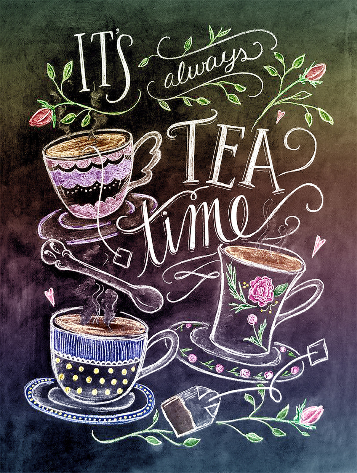 It's Always Tea Time, Retro metal Aluminium Sign vintage / Man Cave ...