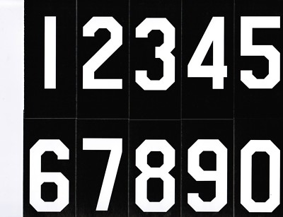 Church register board extra numeral slides - 6 each 0 - 9 Custom height ...