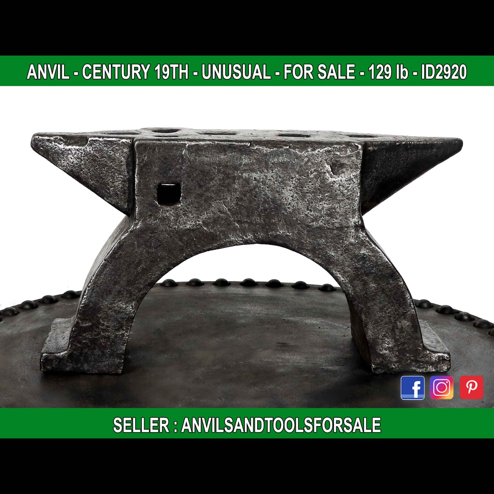 ANVIL - CENTURY 19TH - UNUSUAL - 129 lb - ID2920 | eBay