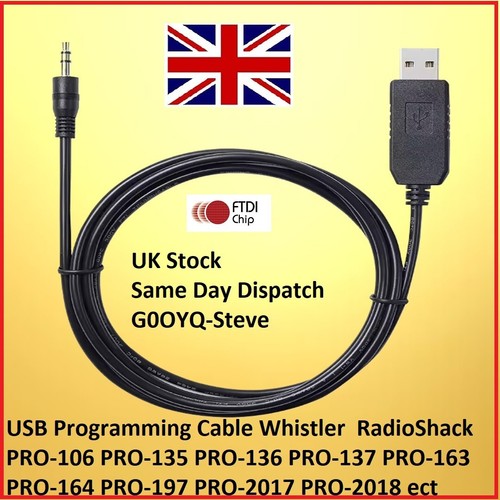 USB Programming Cable Whistler WS1010 WS1025 WS1040 WS1065 GRE ...