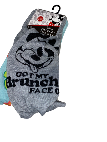 Disney Mickey Mouse Got My Brunch Face On Two Pair Men's Novelty Crew ...