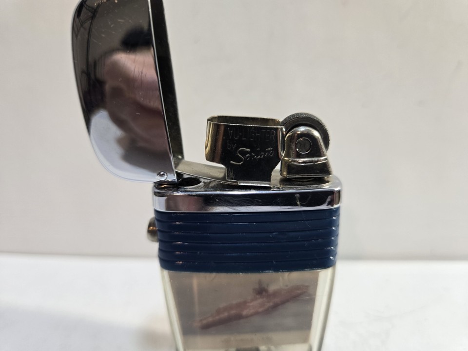 NOS Vintage Scripto VU Lighter USS AMERICA CV-66 Navy Military CARRIER ...