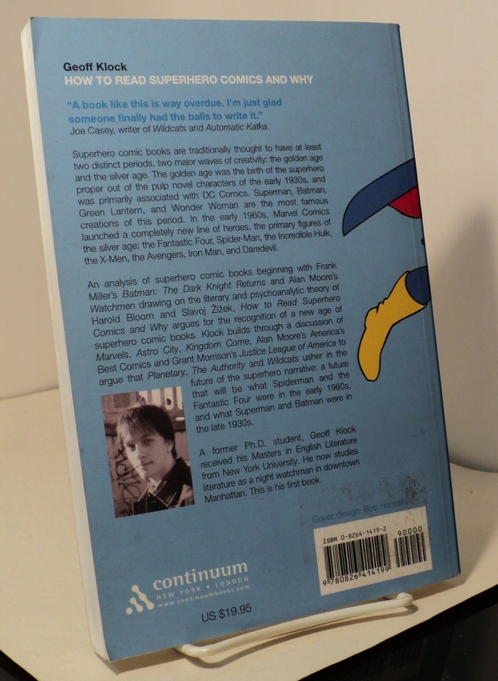 How to Read Superhero Comics and Why by Geoff Klock - 2003 | eBay