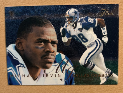 Michael Irvin 1995 Fleer Flair Rare PROMOTIONAL Card #S-1, NM-MT | eBay