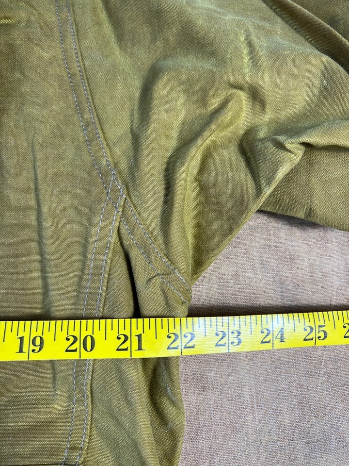 Filson Tin Cloth Short Lined Cruiser Jacket Waxed Tan Medium Mens Made ...