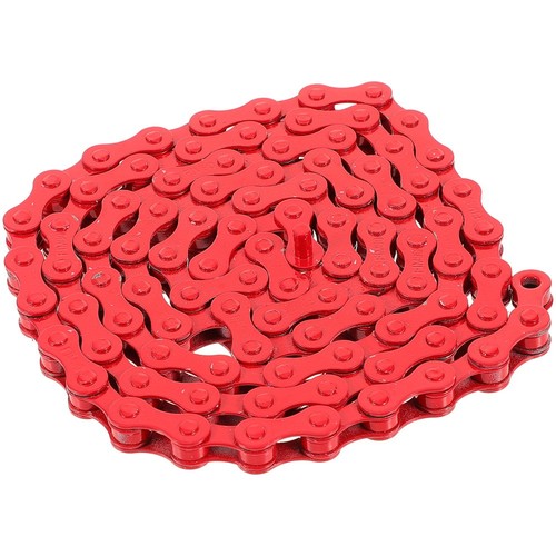 Bicycle Chain Color Chains Bike Replacement Fitness Red Road Heavy Duty ...
