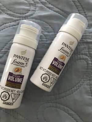 Pantene Pro V Foam Conditioner Sheer Volume Lot Of Two 1.4 oz Travel ...