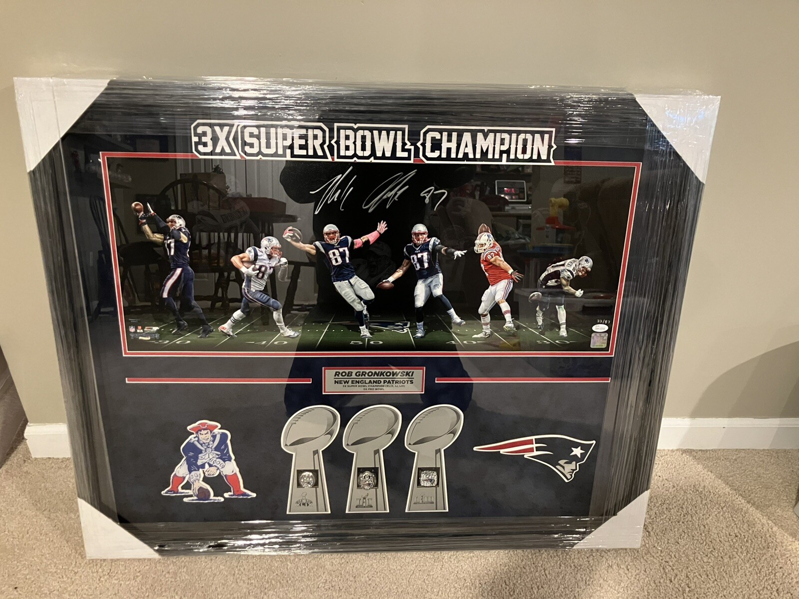 Rob Gronkowski Autographed Memorabilia | Signed Photo, Jersey ...
