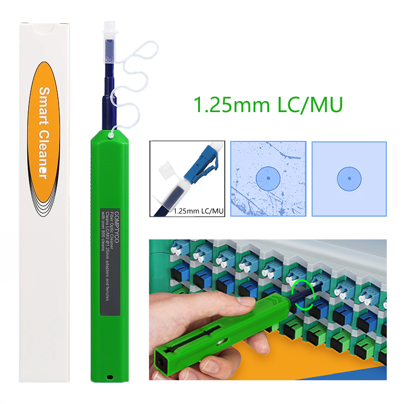 1 Pcs LC/MU 1.25mm One-click Adapter Connector Cleaning Pen Fiber ...
