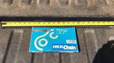 HKK Chain 35 Riv Solid Bushing Partial Box 22” Remaining Unused | eBay