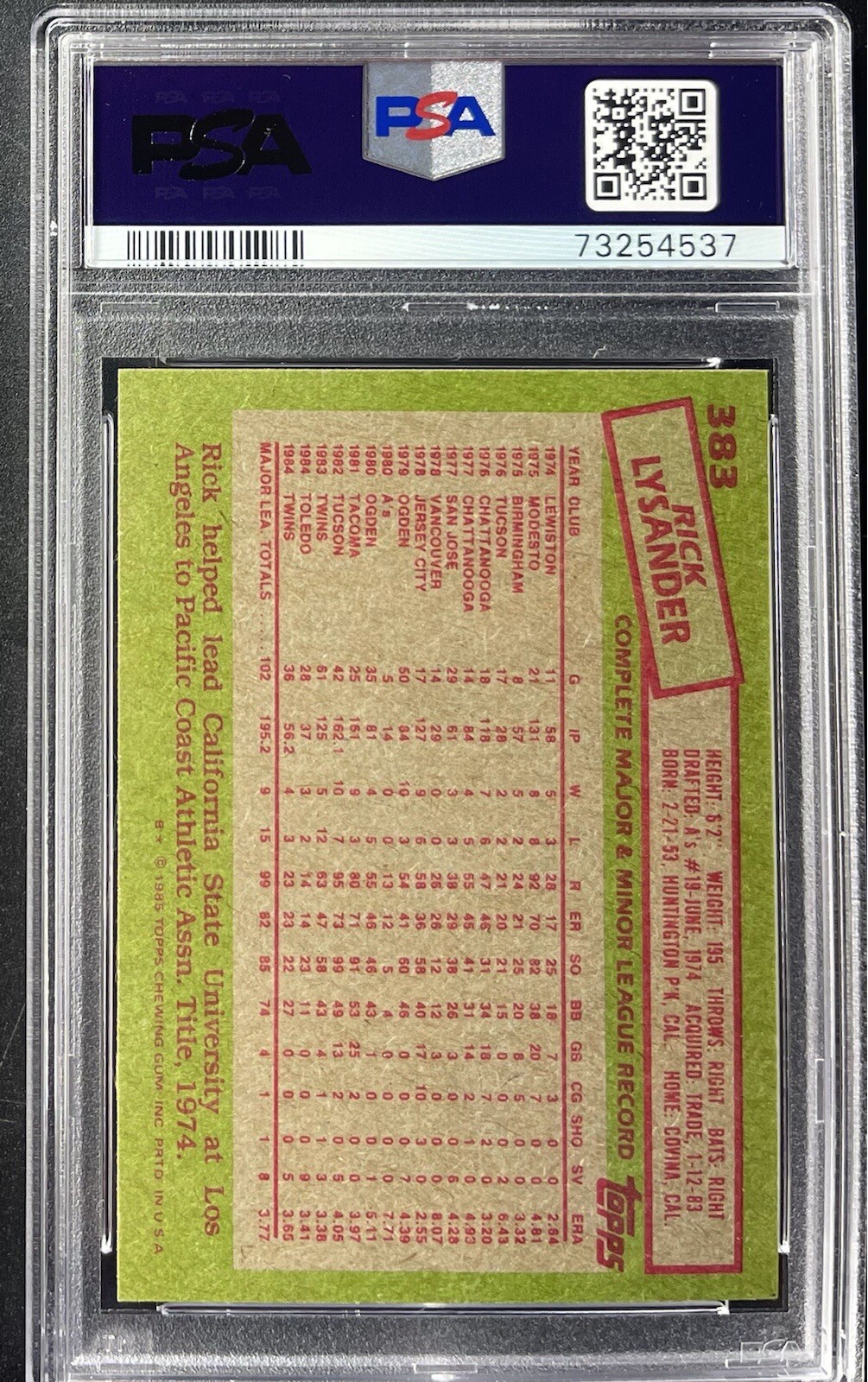 1985 Topps - #289 Tom Underwood for sale online | eBay