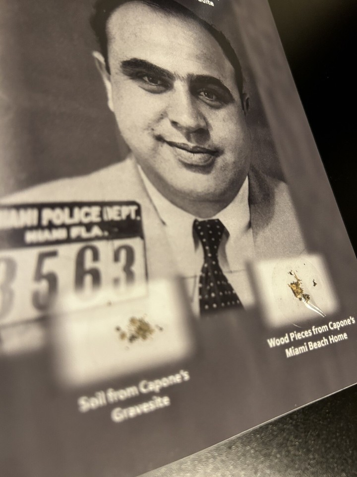 Al Capone Hair Strand Lock Relic Worn Soil Brick Pieces Mafia Chicago ...
