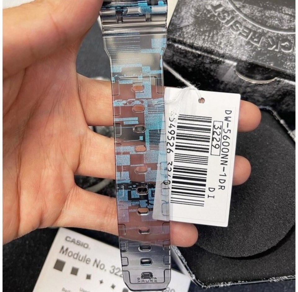 "Casio G-Shock DW-5600 Transparent Cyberpunk Limited Edition Digital ...