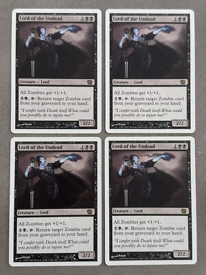 4x Lord of the Undead x4 NM UNPLAYED MTG 8th Edition Magic the ...