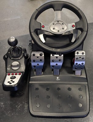 Logitech g25 steering wheel, gear stick and pedals. | eBay