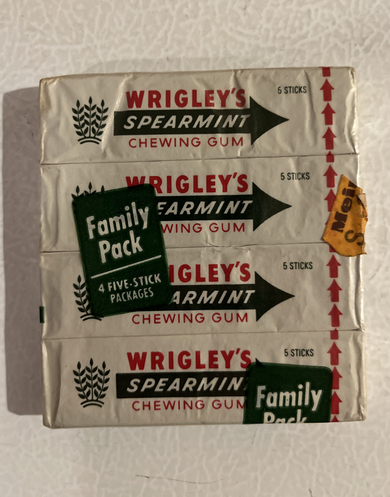 4 Family Pack 1978 Unopened Wrigleys Chewing Spearmint Gum UK Europe ...