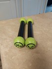 Set of 2 Light Weight Zumba Toning Sticks 1LB Each Green Shaker Workout ...