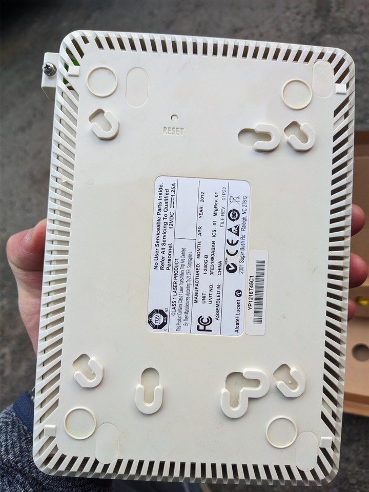 Alcatel Lucent Fiber Optics Modem-ONT | eBay