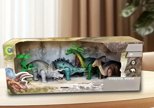 Dinosaur Jurassic Wind Up Toy Set Of 4 Walking Mechanical No Batteries ...
