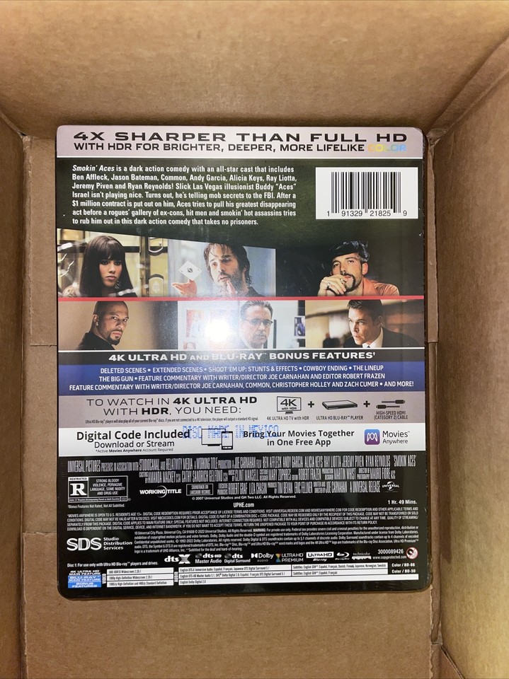 Smokin' Aces (4K UHD + BLU-RAY + DIGITAL. LIMITED EDITION STEELBOOK ...