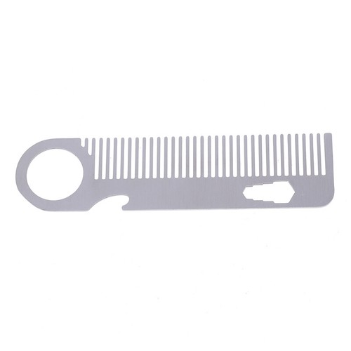 Metal Barber Combs Stainless Steel Hair Comb Fine Cutting Comb Men's ...