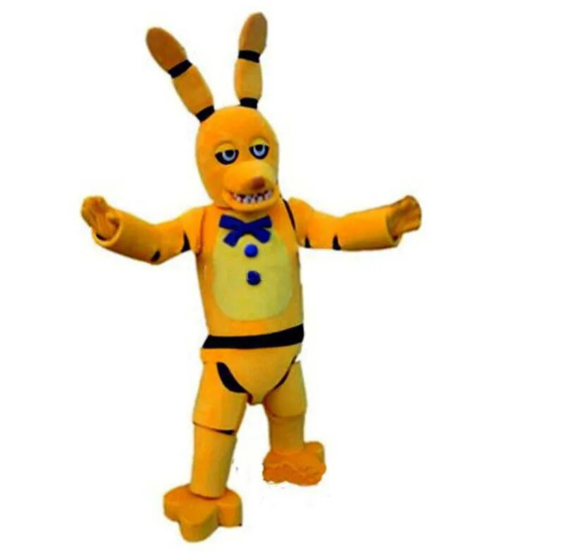 Five Nights at Freddy's FNAF Toy Creepy Yellow Bunny Mascot Cartoon ...