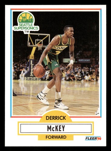 Derrick McKey 1990-91 Fleer #180 Seattle SuperSonics | eBay