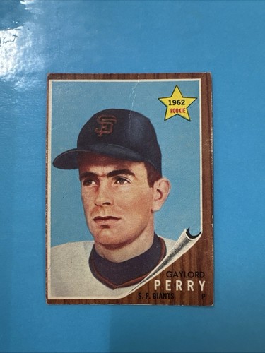 1962 Topps Gaylord Perry ROOKIE Card #199 San Francisco Giants VG ...