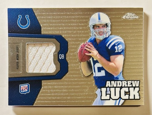 2012 Topps Chrome Rookie Jersey Andrew Luck Indianapolis Colts RR1 RC ...