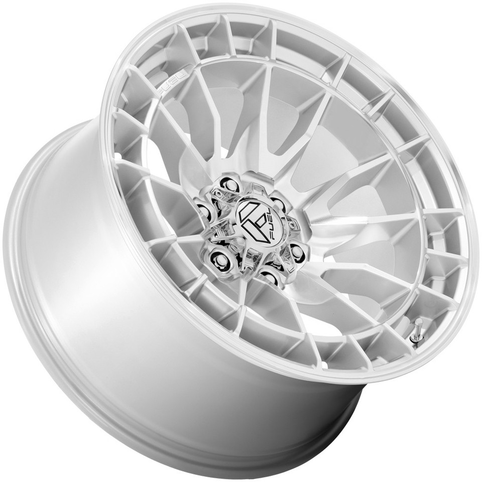 (Set of 4) Fuel FC888 Revolt 20x9 6x135 +20mm Silver Wheels Rims 20 ...