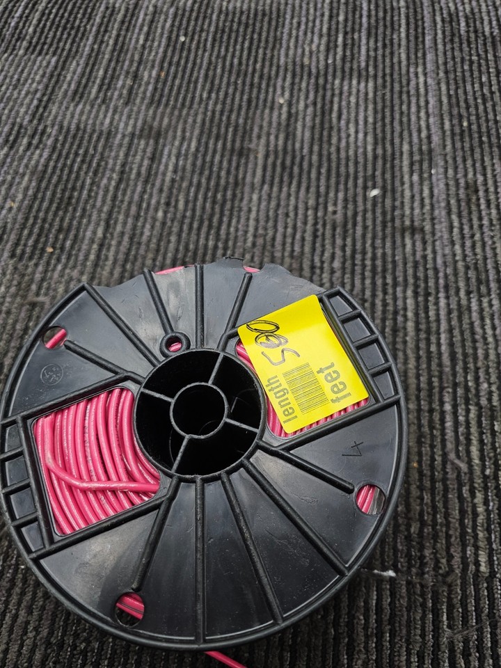 500 Feet Cable Copper Hook Up Wire Red 500ft Long Spool | eBay